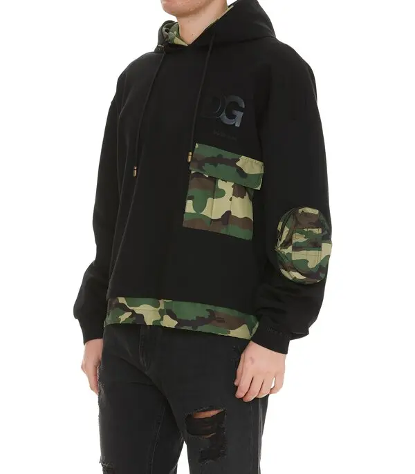 Dolce & Gabbana Camouflage Detailed Hoodie