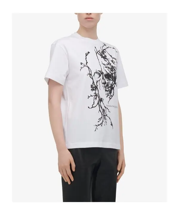 Alexander McQueen Cherry Blossom Skull T-shirt