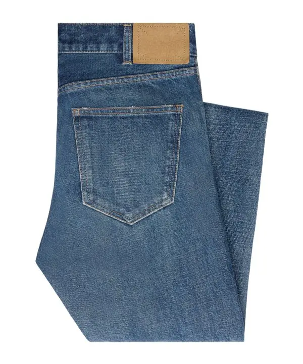 Celine Marco Jeans In Dark Union Wash Denim