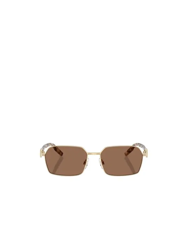 Dolce & Gabbana Rectangular Frame Sunglasses - Brown