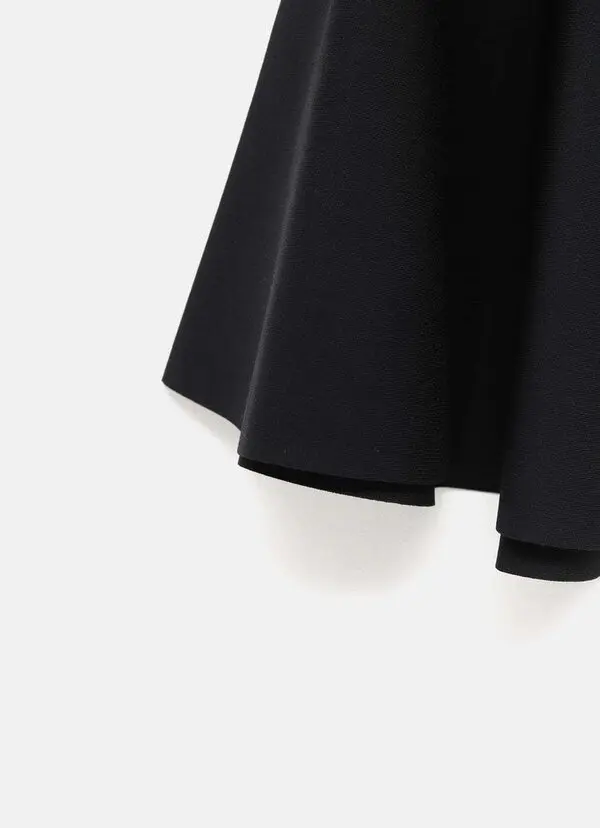 Alaïa Flared Godet Mini Skirt - Black