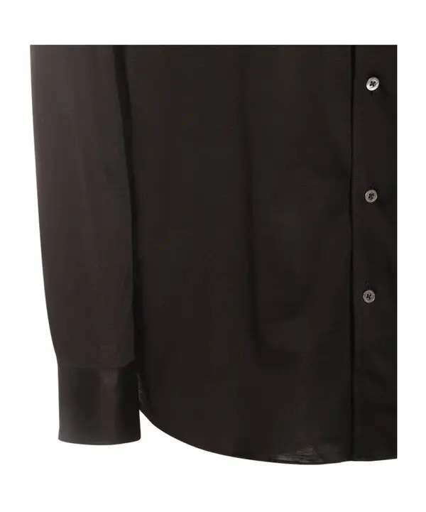 Canali Lightweight-jersey Shirt - Dark Gray