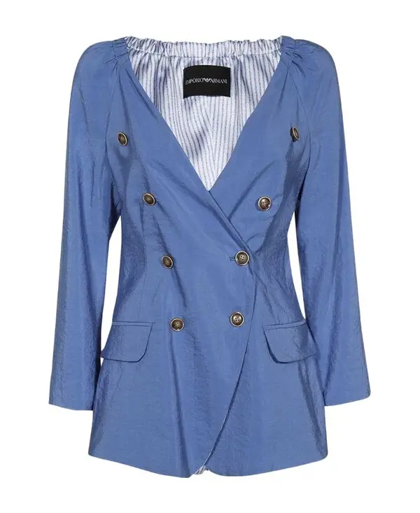 Emporio Armani Double-breasted Silk Jacket