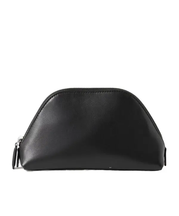 THE ROW Devon Mini Leather Clutch - Black