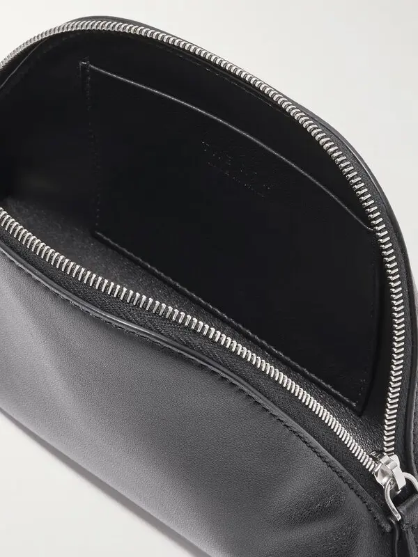 THE ROW Devon Mini Leather Clutch - Black