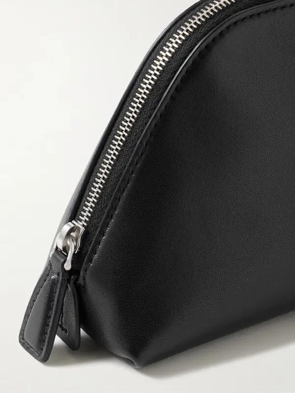 THE ROW Devon Mini Leather Clutch - Black