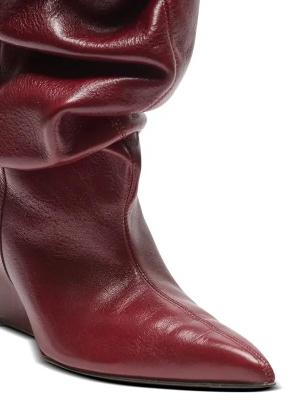 Balmain Wedge Ankle Boots - Brown