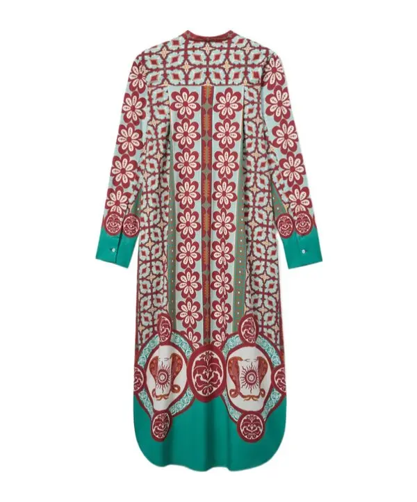 La DoubleJ Cotton Poplin Printed Dress - Multicolor