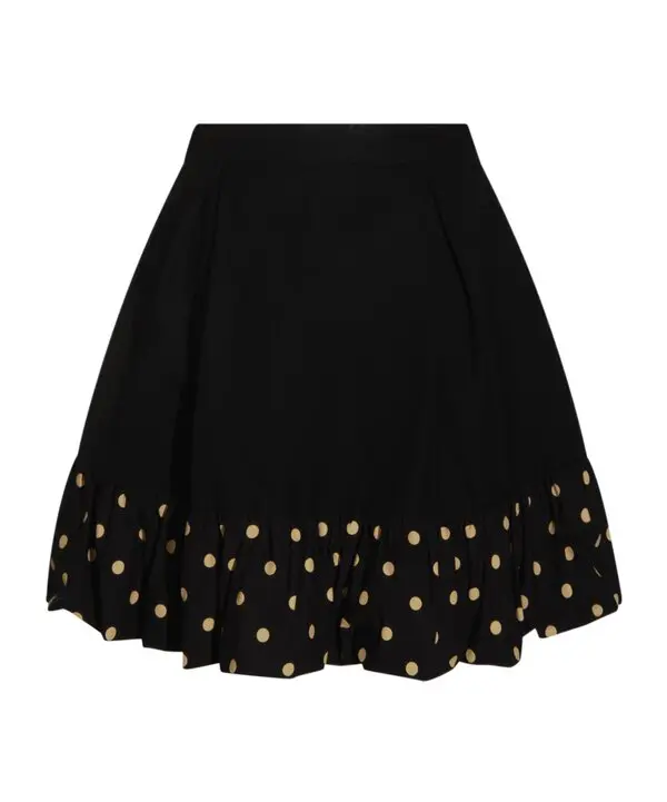 Moschino Polka Dots Ruffled Mini Skirt