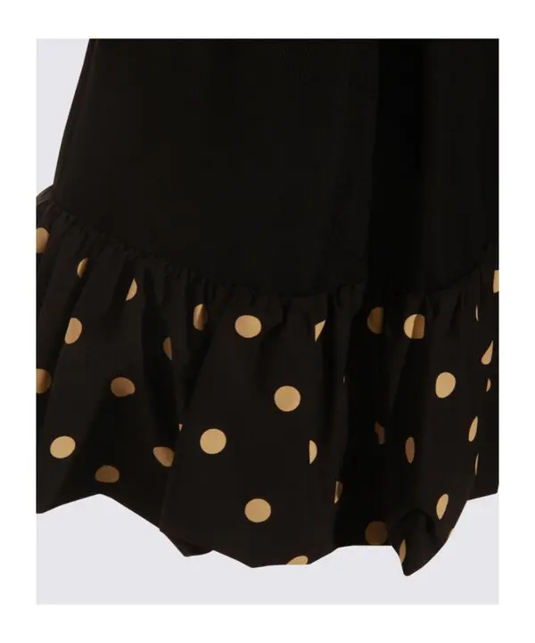 Moschino Polka Dots Ruffled Mini Skirt