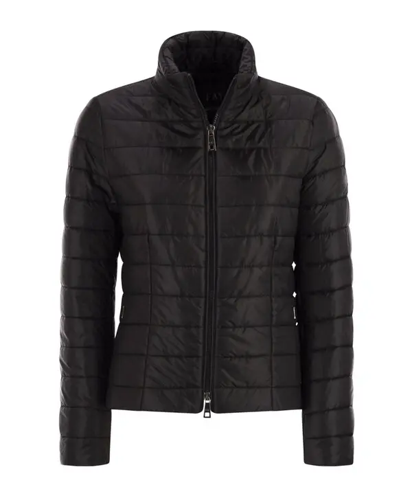 FAY 3-in-1 Double-sided Cape Coat With Removable Padded Jacket - Black