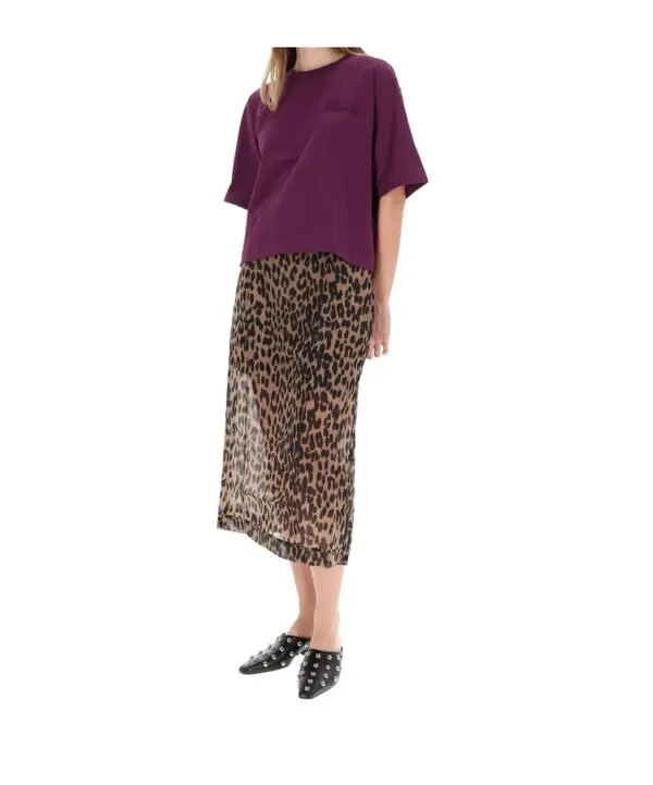 Baum Und Pferdgarten Shevin Midi Skirt With Animal Print - Brown