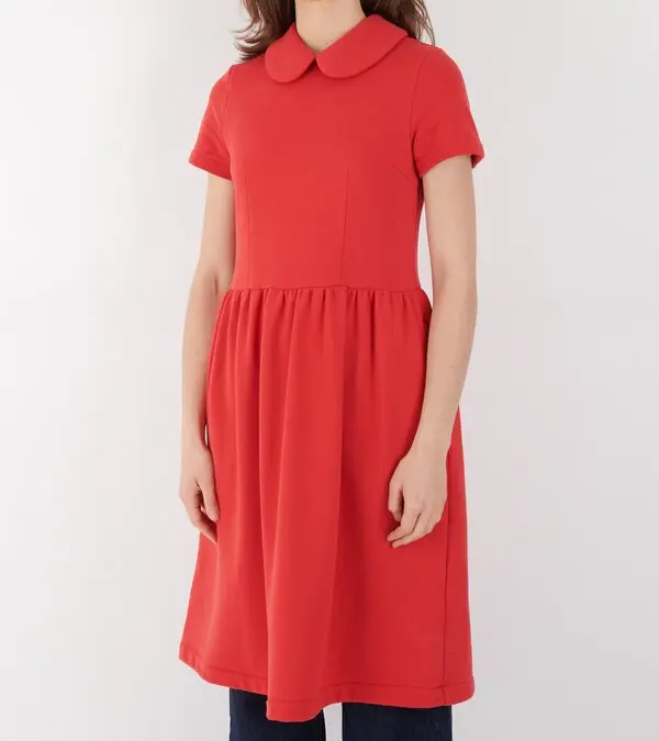 Comme Des Garçons Short Sleeve Collared Dress
