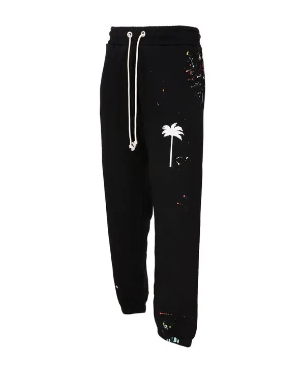 Palm Angels Painted Logo Print Track Trousers