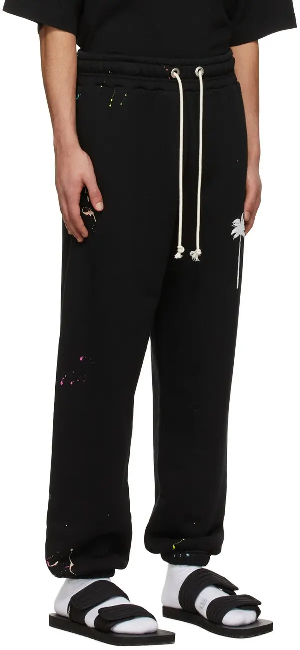 Palm Angels Painted Logo Print Track Trousers