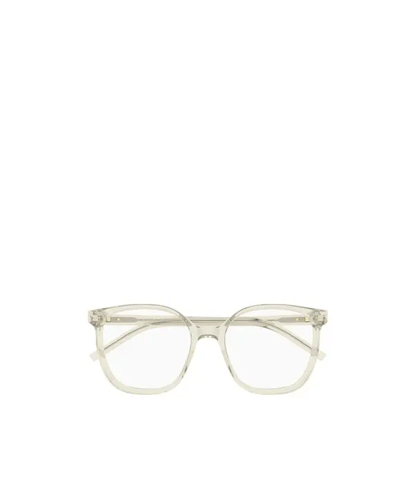 Saint Laurent Round Frame Eyeglasses - White
