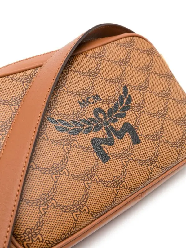 Mcm Himmel Logo Print Small Shoulder Bag