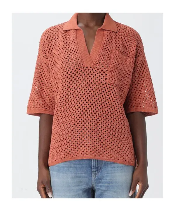 Brunello Cucinelli Open-knit Cotton Top