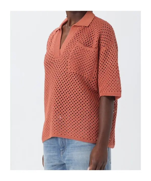 Brunello Cucinelli Open-knit Cotton Top