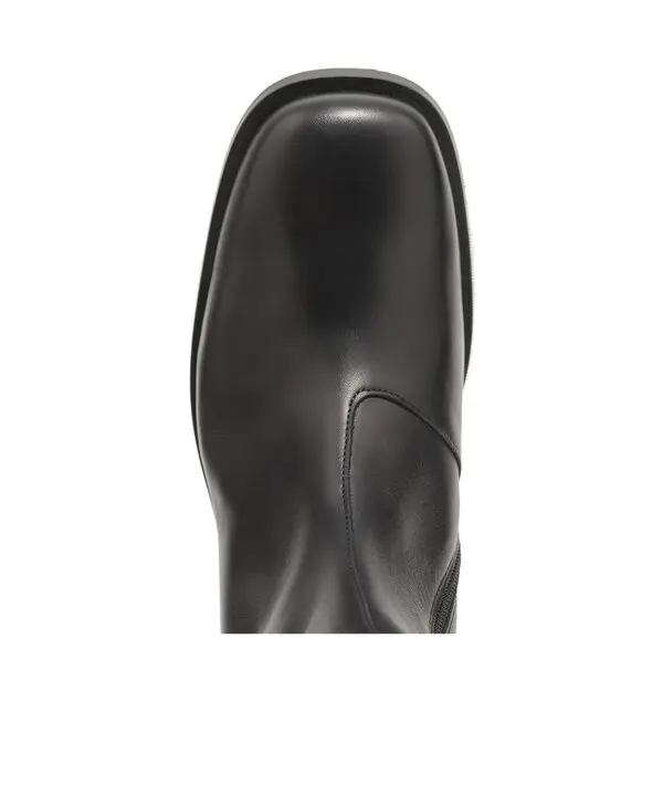 Our Legacy Square Toe Zip Up High Top Boots - Black