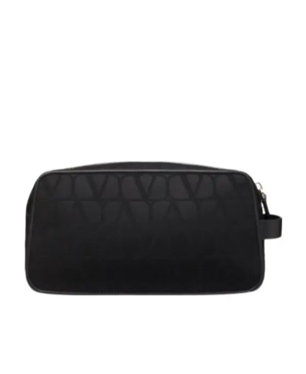 Valentino Garavani Iconographe Zip-up Wash Bag - Black