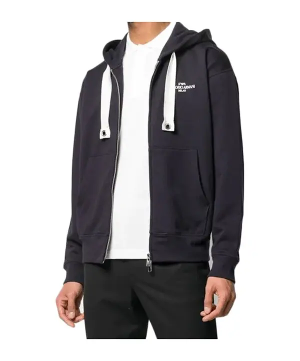 Emporio Armani Logo Zip-up Hoodie