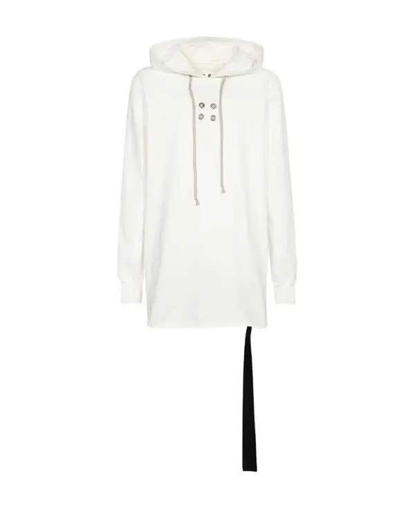 Rick Owens Long-sleeved Drawstring Hoodie