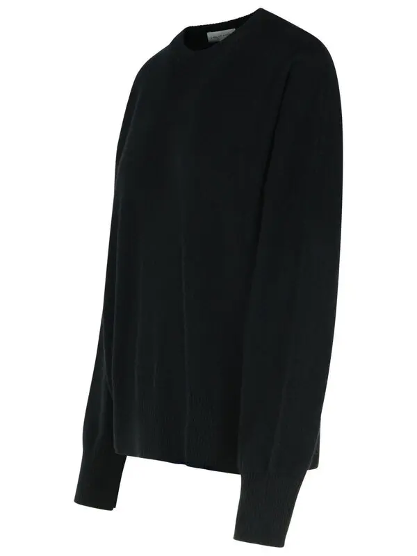 Loulou De Saison Anaa" Ribbed Knit Pullover - Black
