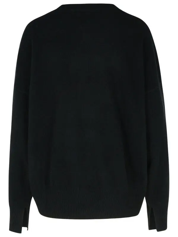 Loulou De Saison Anaa" Ribbed Knit Pullover - Black