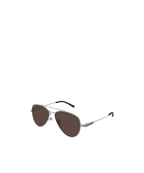 Gucci Aviator Frame Sunglasses - Brown