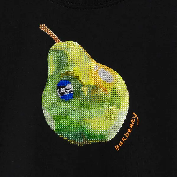 Burberry Crystal Embellished Cotton T-shirt
