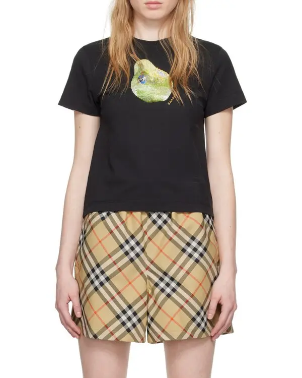 Burberry Crystal Embellished Cotton T-shirt
