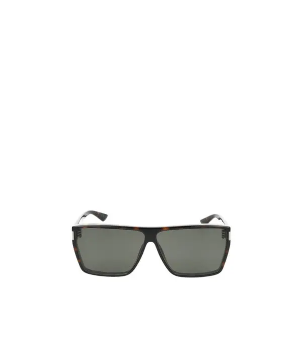 Saint Laurent Rectangular Full Rim Sunglasses - Gray