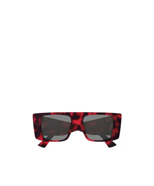 Gucci Rectangular Frame Sunglasses - Havana