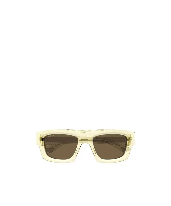 Gucci Square Frame Sunglasses - Brown