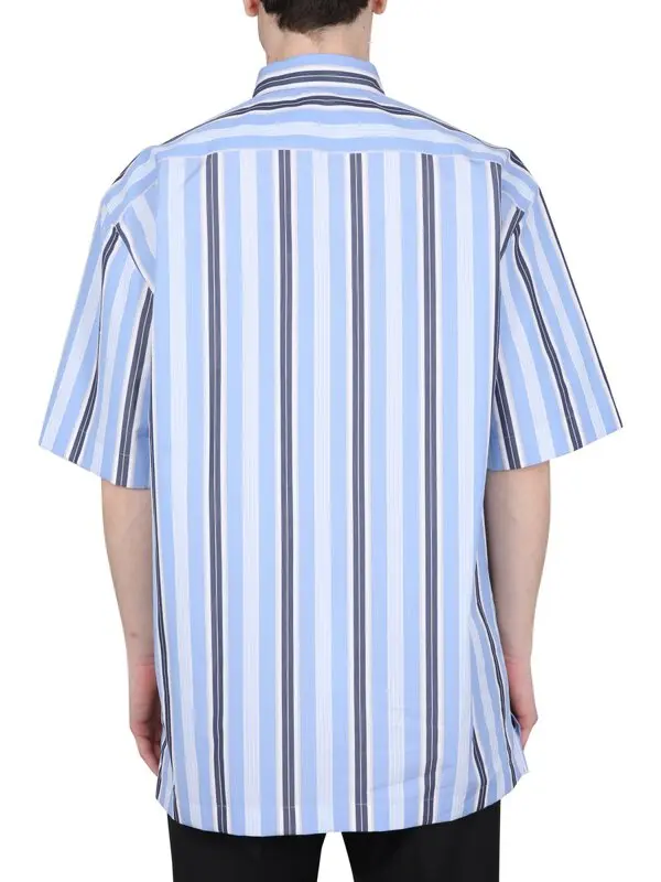Dries Van Noten Short-sleeved Striped Shirt