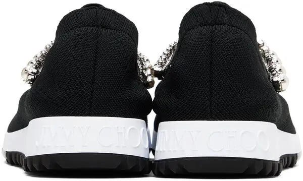 JIMMY CHOO Verona Crystal-embellished Knit Sneakers
