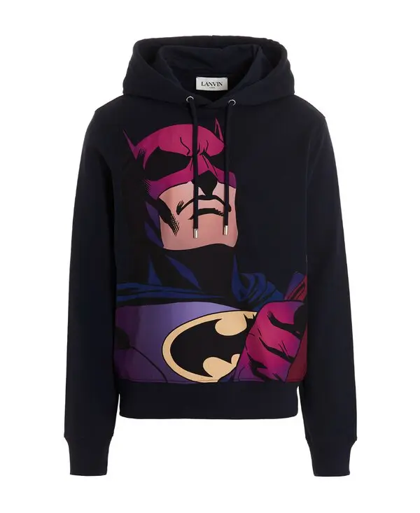LANVIN Graphic Print Cotton Hoodie