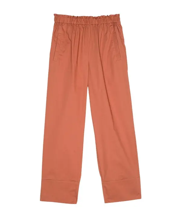 TWINSET Elasticated-waist Wide-leg Trousers - Red