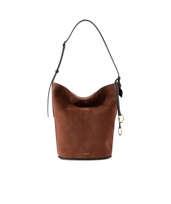 Alaïa Top Handle Small Bucket Bag - Brown