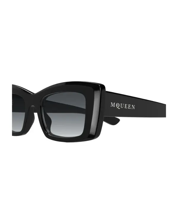 Alexander McQueen Rectangle Frame Sunglasses - Black