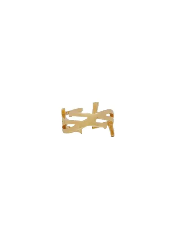 Saint Laurent Opyum Twist Ring - Yellow