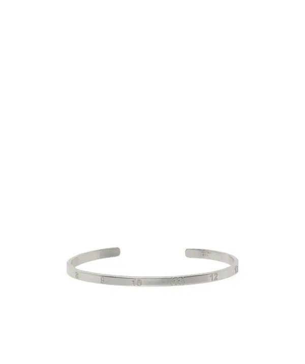 MAISON MARGIELA Engraved Cuff Bracelet - Gray