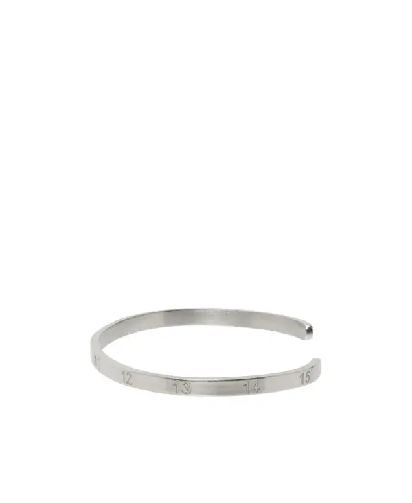 MAISON MARGIELA Engraved Cuff Bracelet - Gray