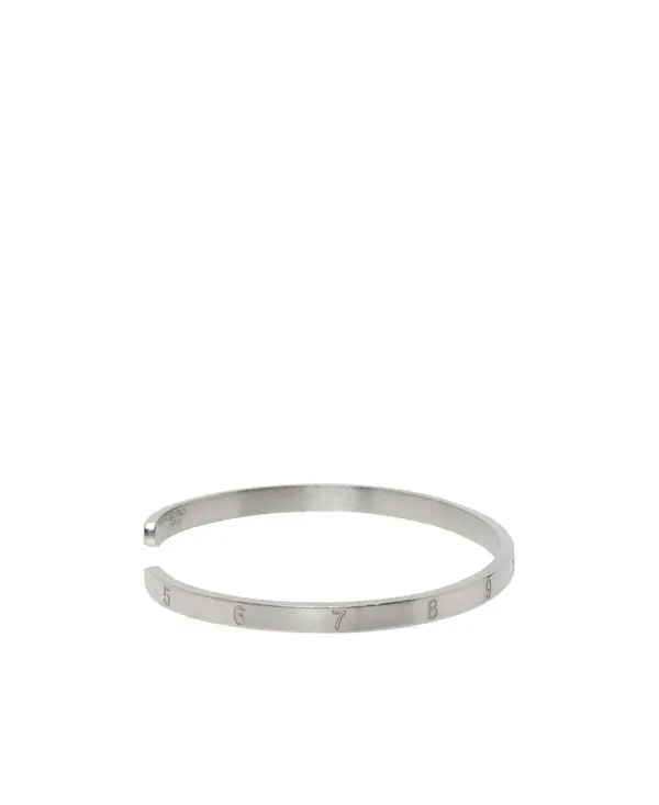 MAISON MARGIELA Engraved Cuff Bracelet - Gray