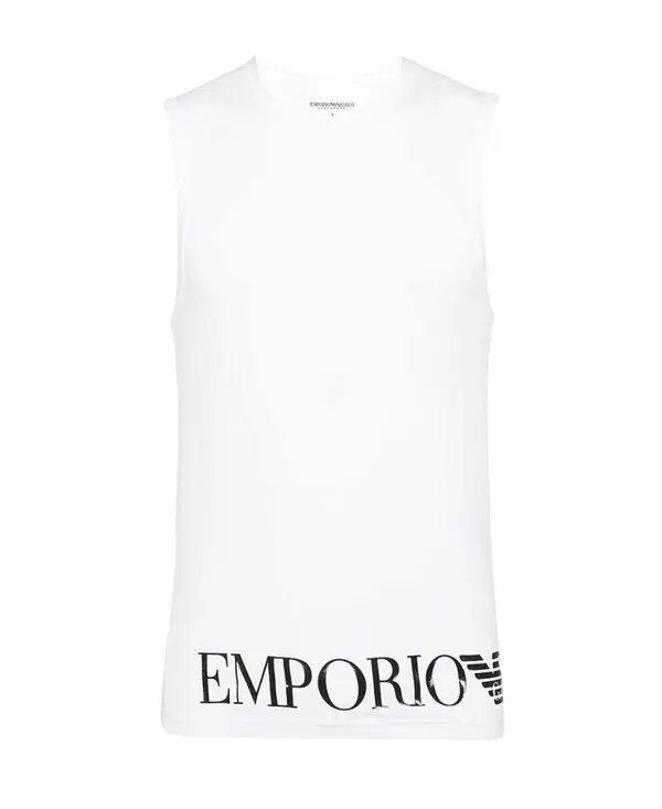 Emporio Armani Logo Vest - White