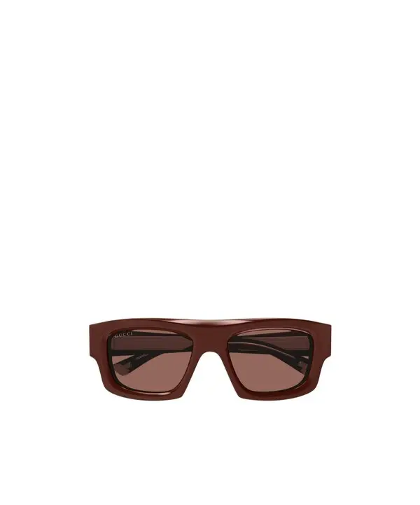 Gucci Square Frame Sunglasses - Brown