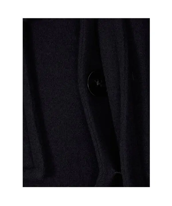 JIL SANDER Long-sleeved Coat With Four Patch Pockets - Black