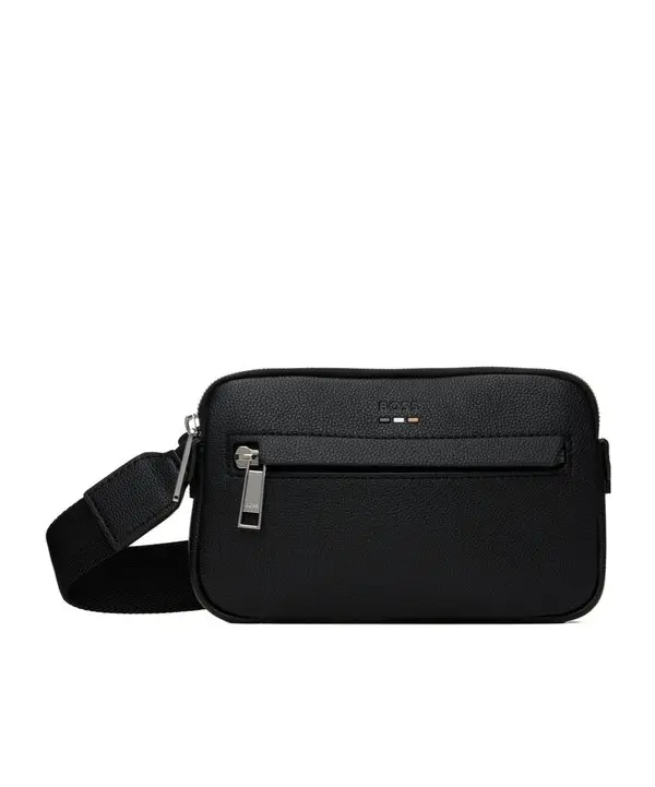 Hugo Boss Ray Zip Messenger Bag - Black