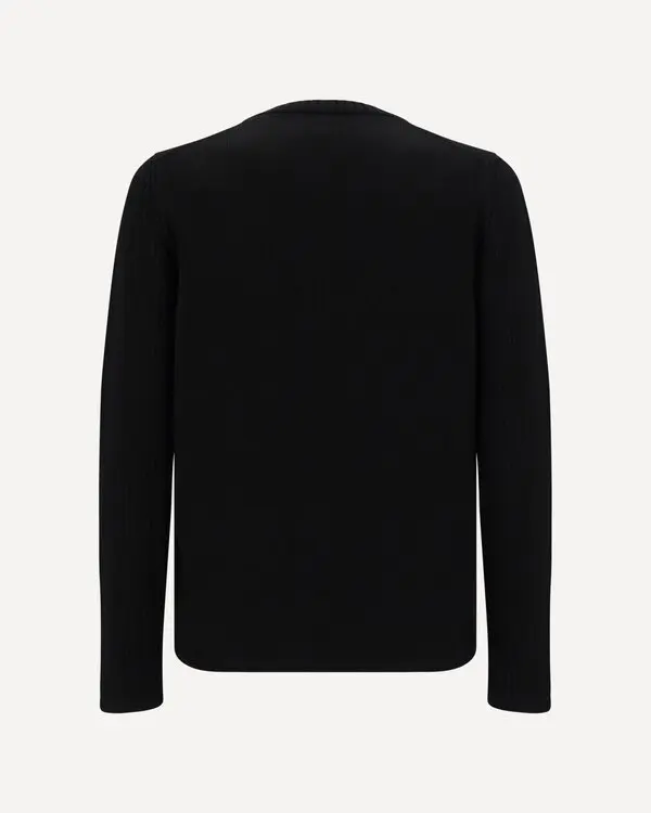 Prada Logo Rib Knitted Jumper